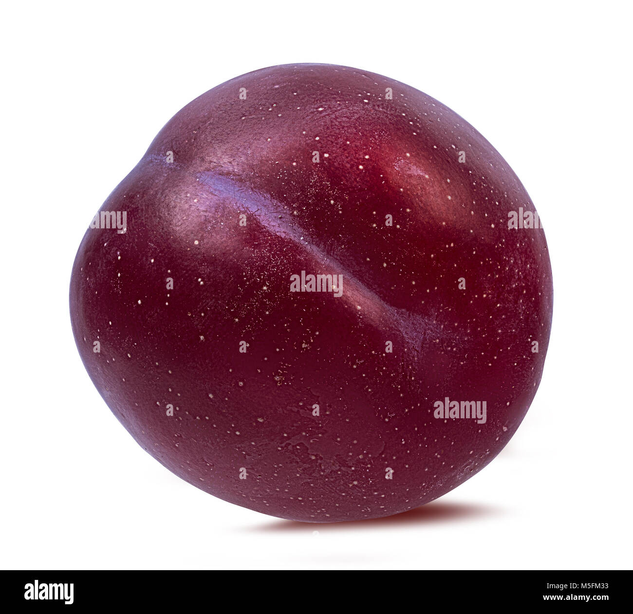 plum on a white background Stock Photo - Alamy
