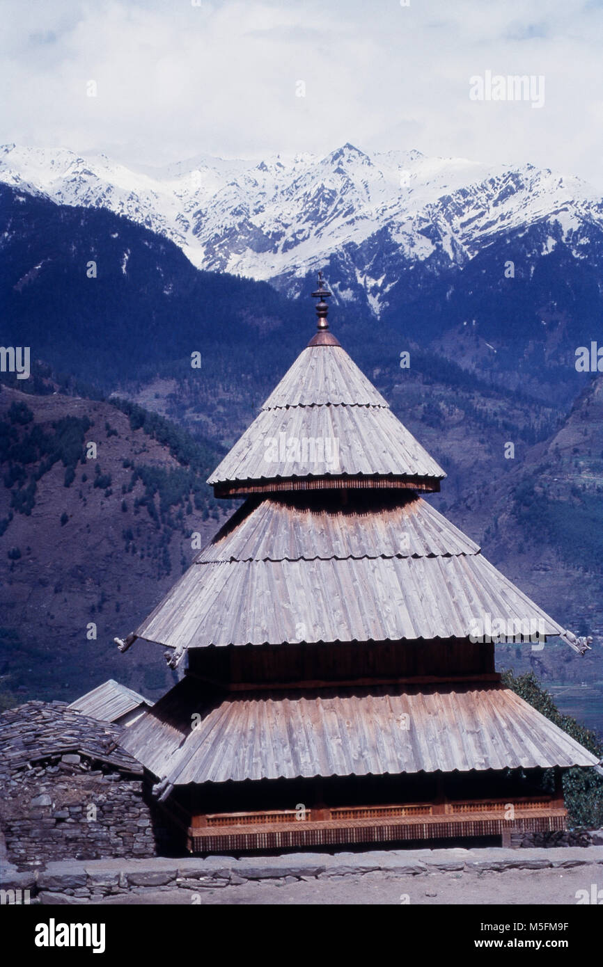 Tripura Sundari Temple in Naggar, Himachal Pradesh, India, Asia Stock ...