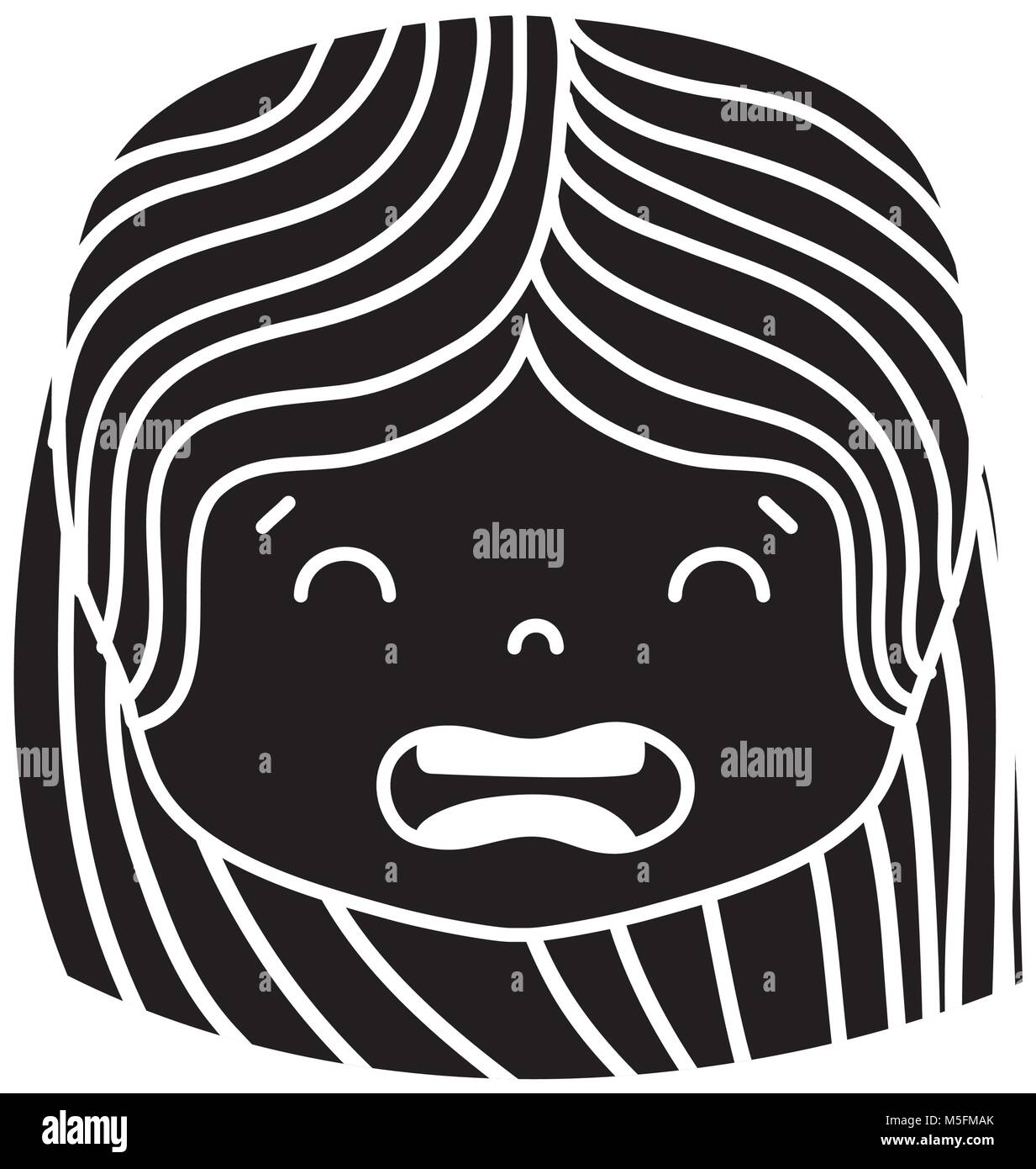 Disgusted face young adult Stock Vector Images - Alamy
