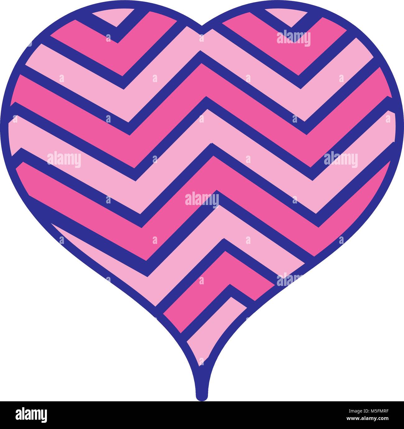full color heart to love symbol with rainbow design vector illustration ...