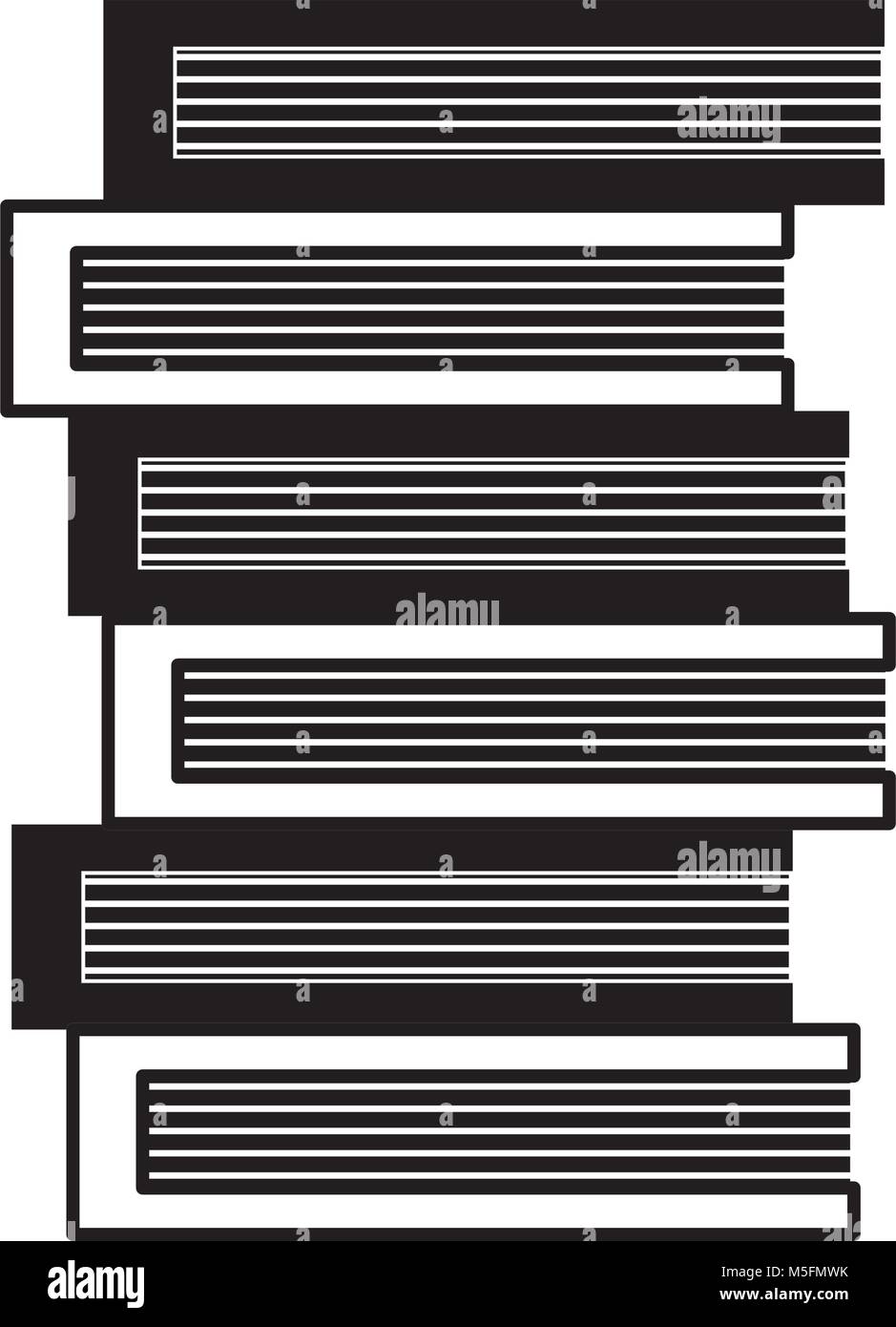contour education books object to kowledge textbook vector illustration ...