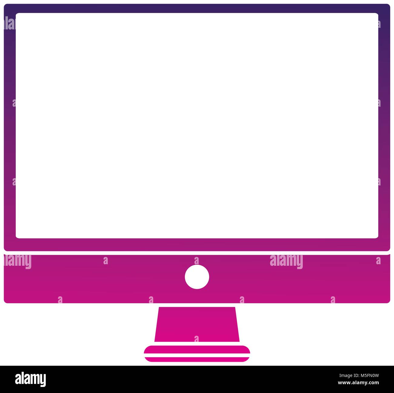 silhouette electronic computer screen technology icon vector ...