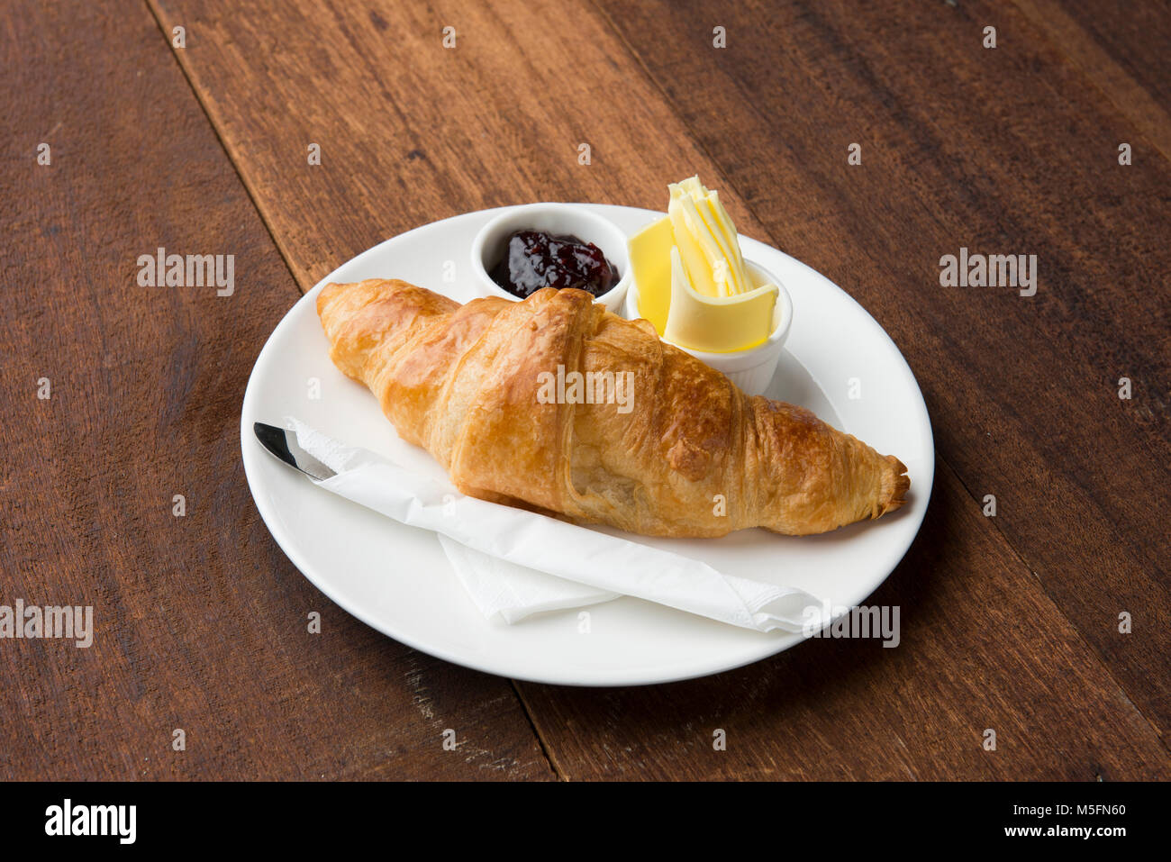 croissant and butter Stock Photo - Alamy