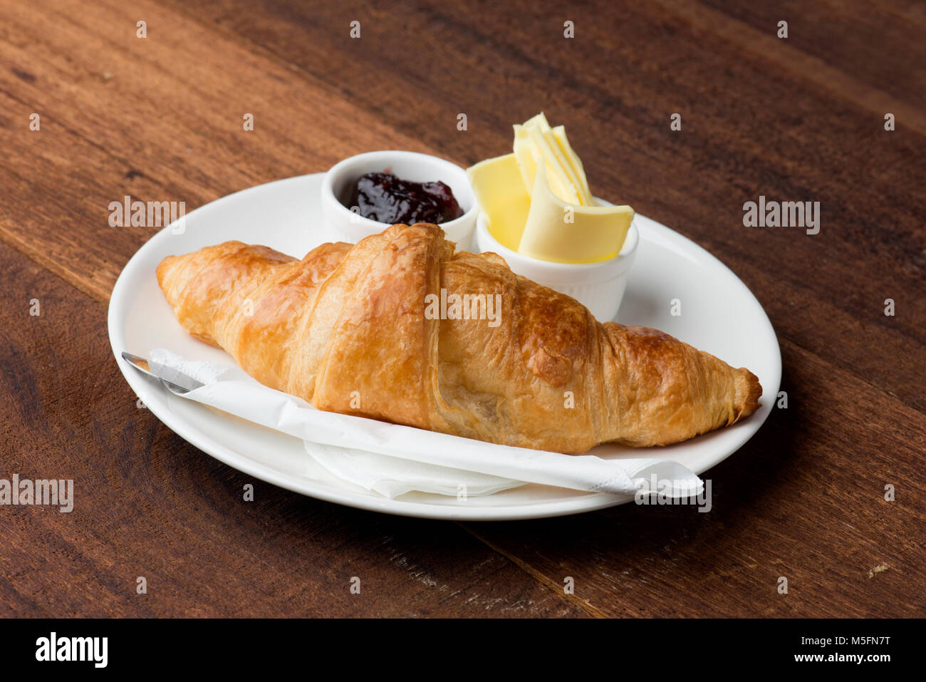 croissant and butter Stock Photo - Alamy