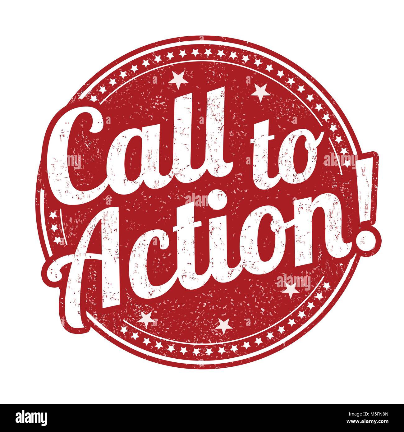 Call to action grunge rubber stamp on white background, vector ...