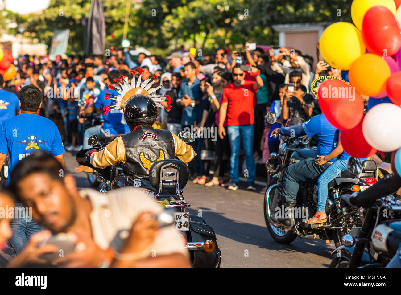 Goa/India- Feb 12 2019: Carnival Celebrations floats and costume party ...