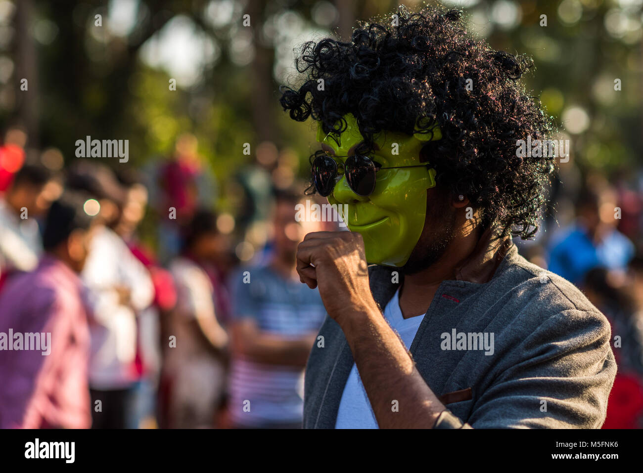 Goa/India- Feb 12 2019: Carnival Celebrations floats and costume party ...