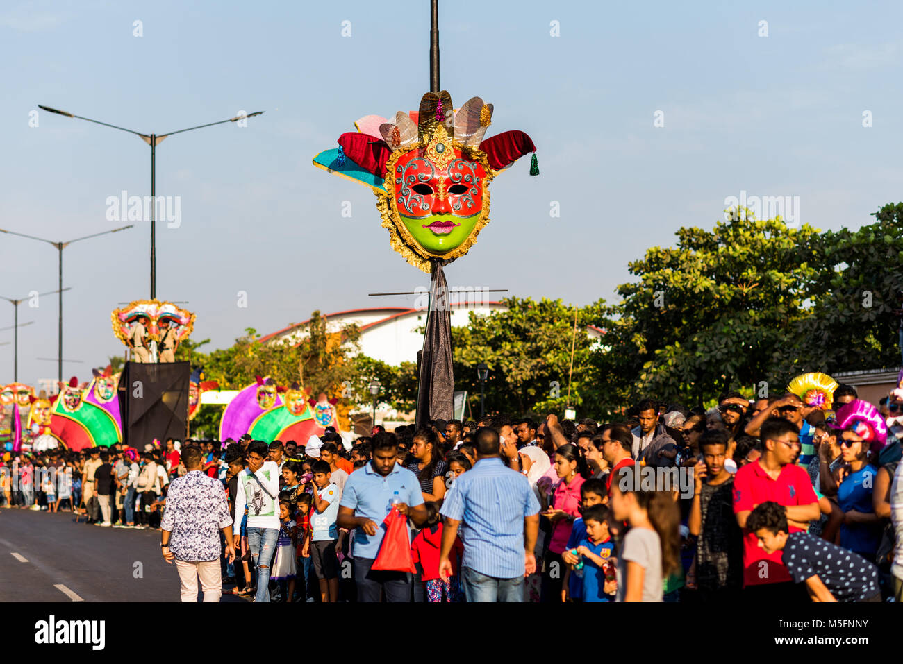 Goa/India- Feb 12 2019: Carnival Celebrations floats and costume party ...