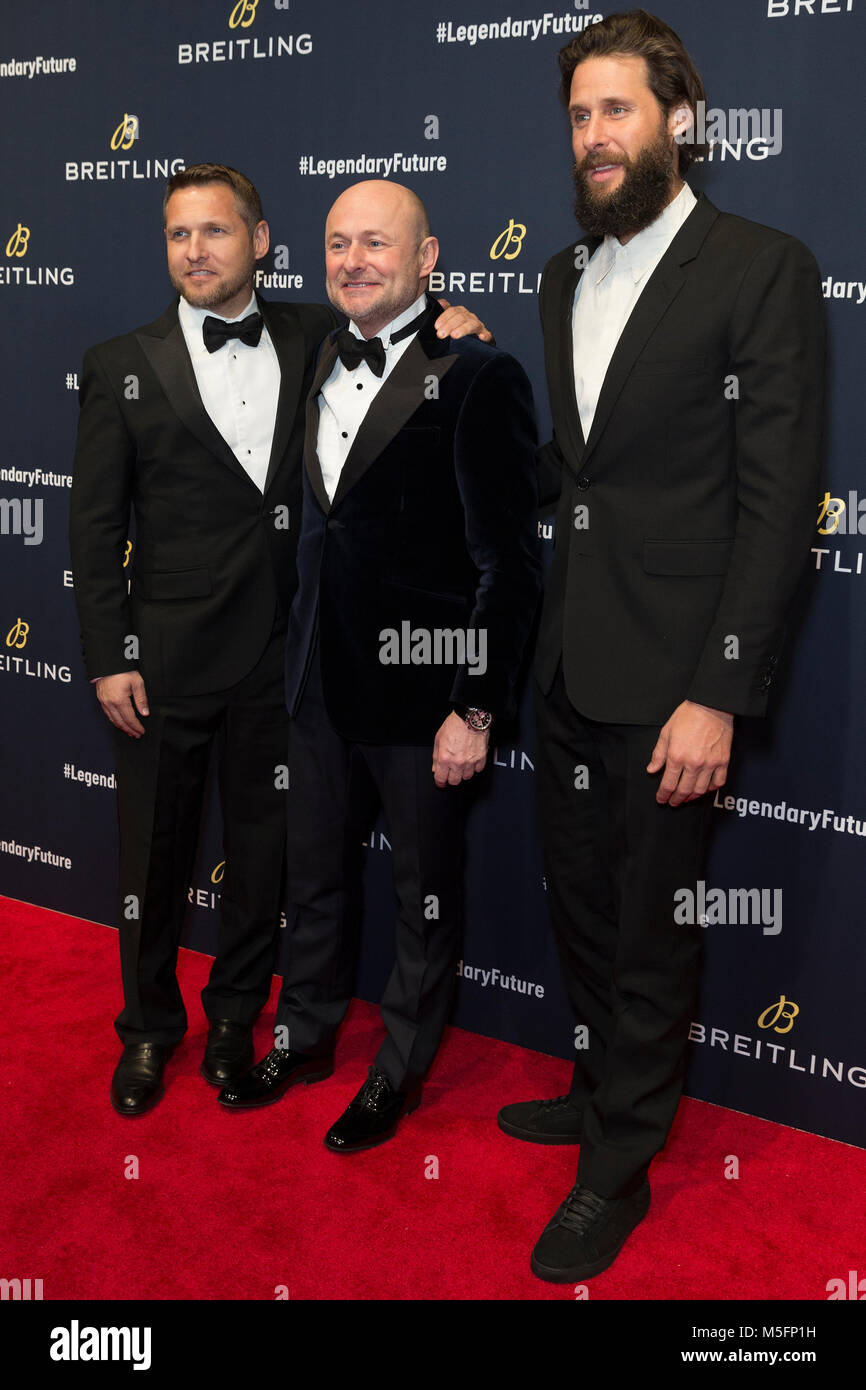 New York, United States. 22nd Feb, 2018. Inge Solheim, George Kern ...