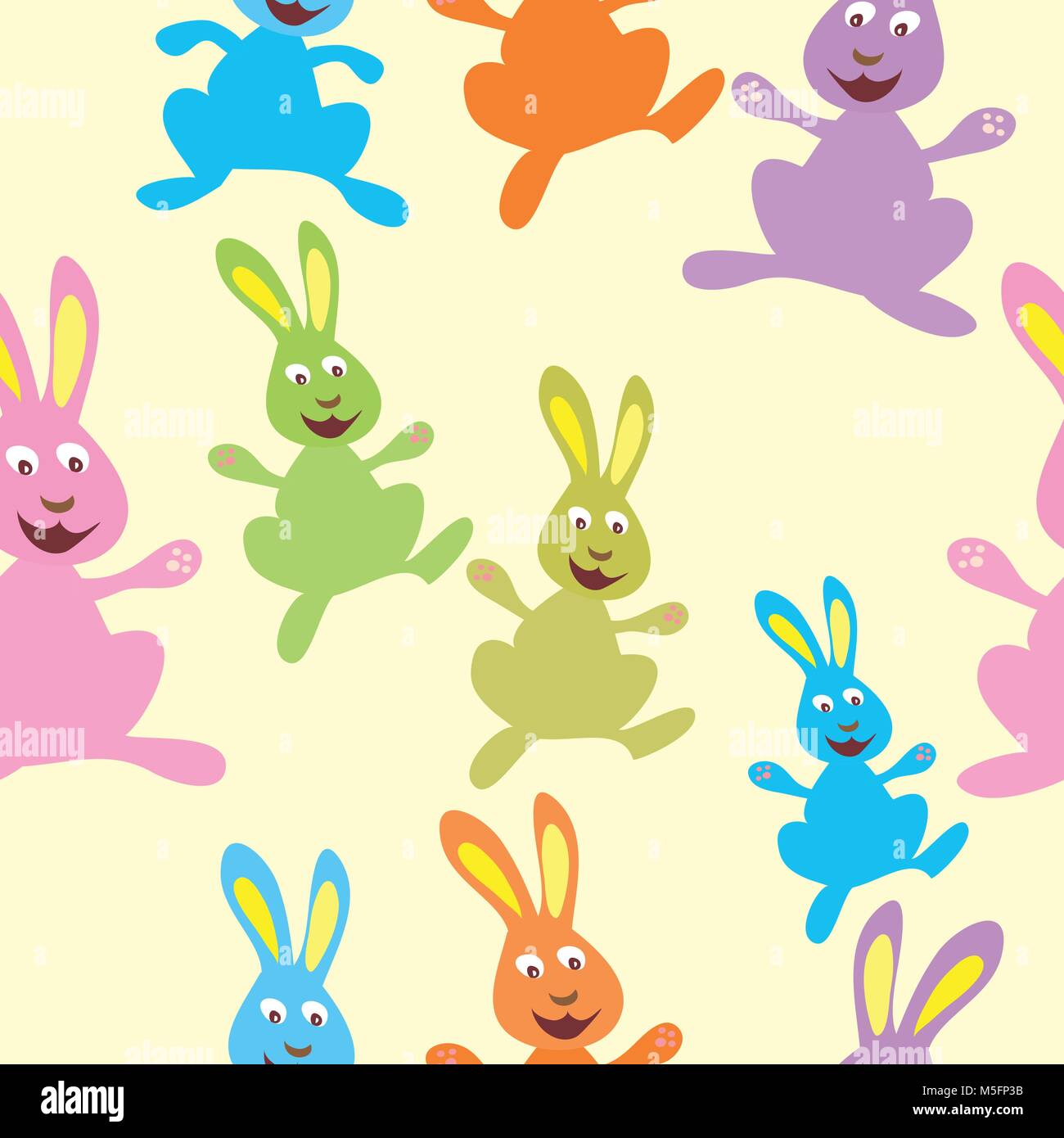 Rabbit vector seamless pattern Stock Vector Image & Art - Alamy
