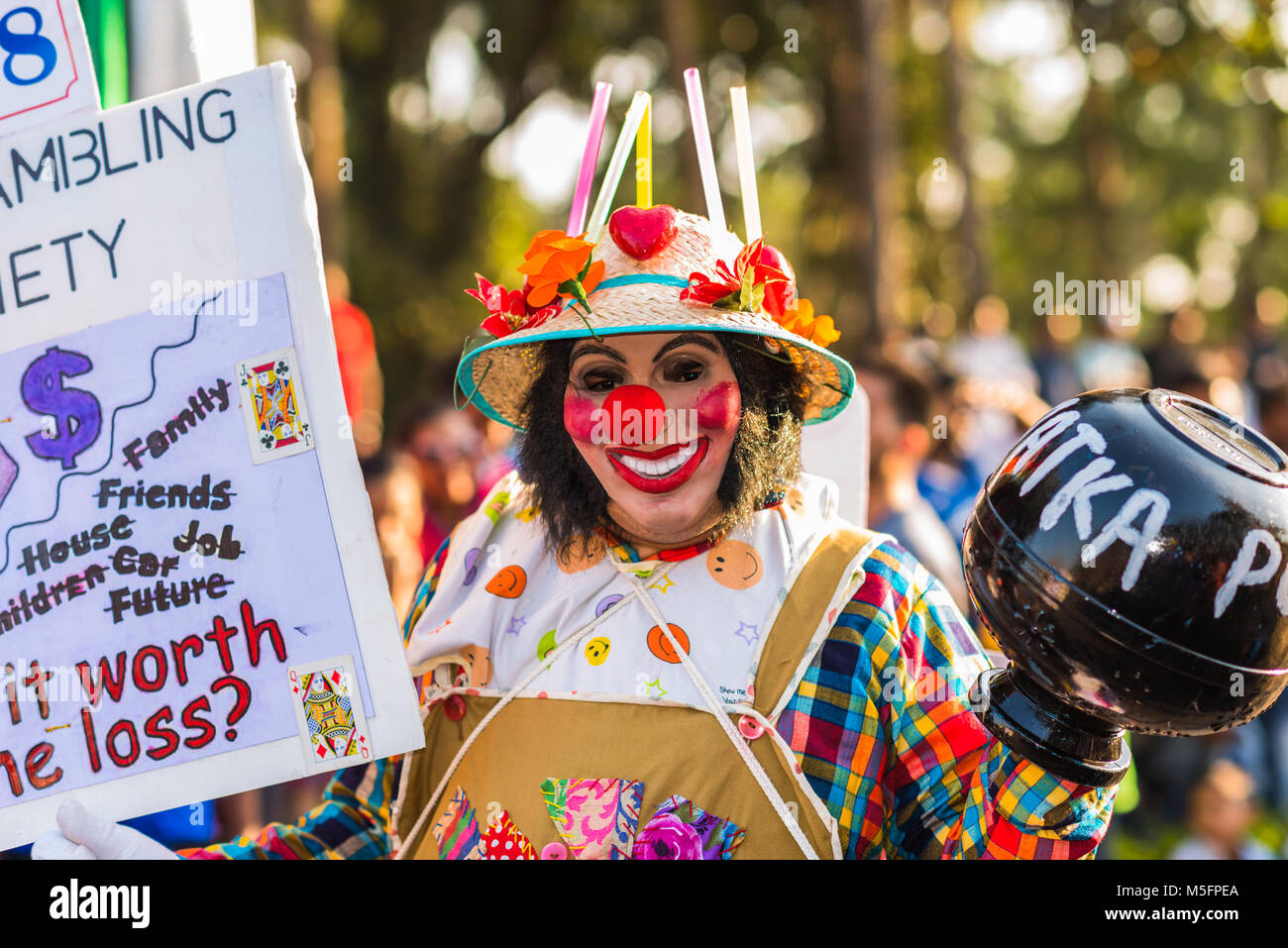 Goa/India- Feb 12 2019: Carnival Celebrations floats and costume party ...