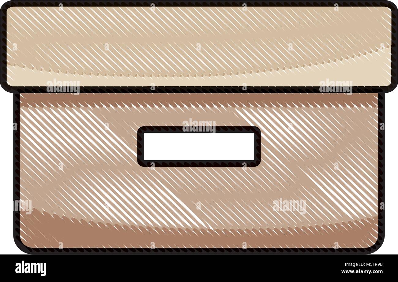 grated work box package object design vector illustration Stock Vector ...