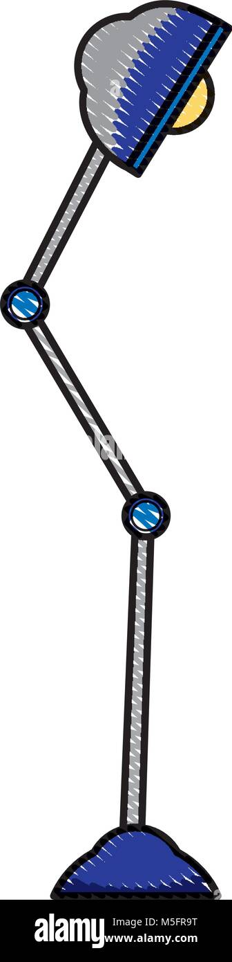 grated office light lamp object design vector illustration Stock Vector ...