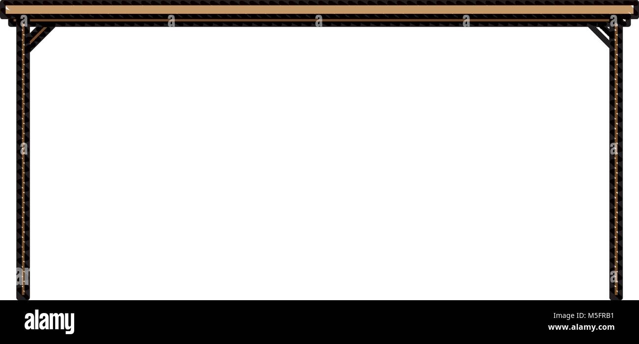 grated wood desk object design to office vector illustration Stock ...