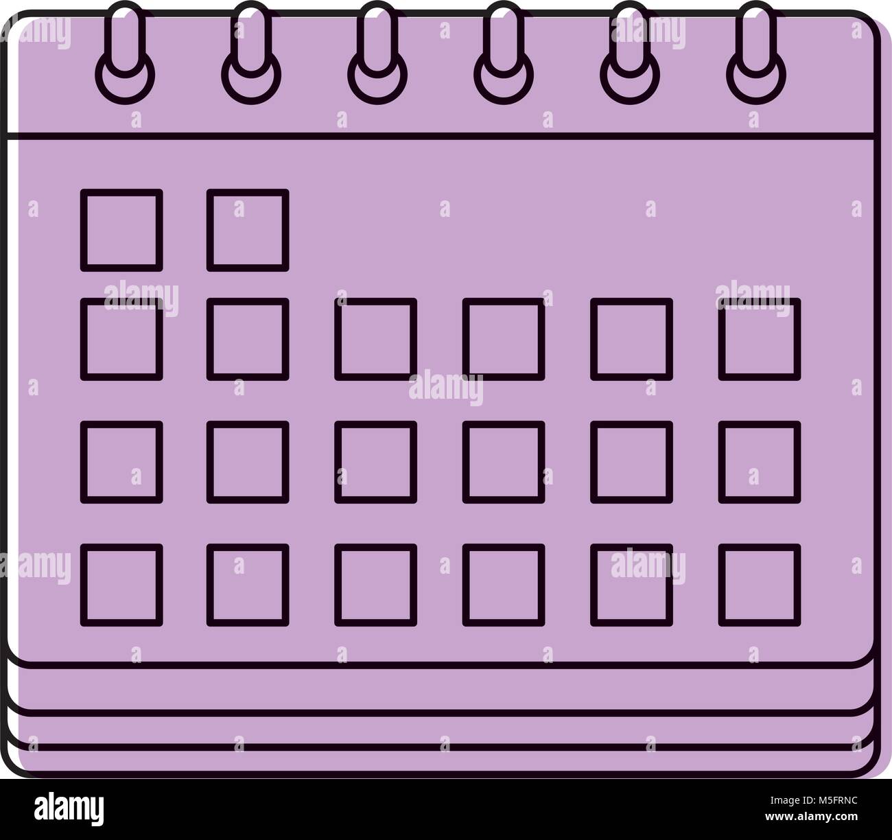 color calendar to date information event days vector illustration Stock ...