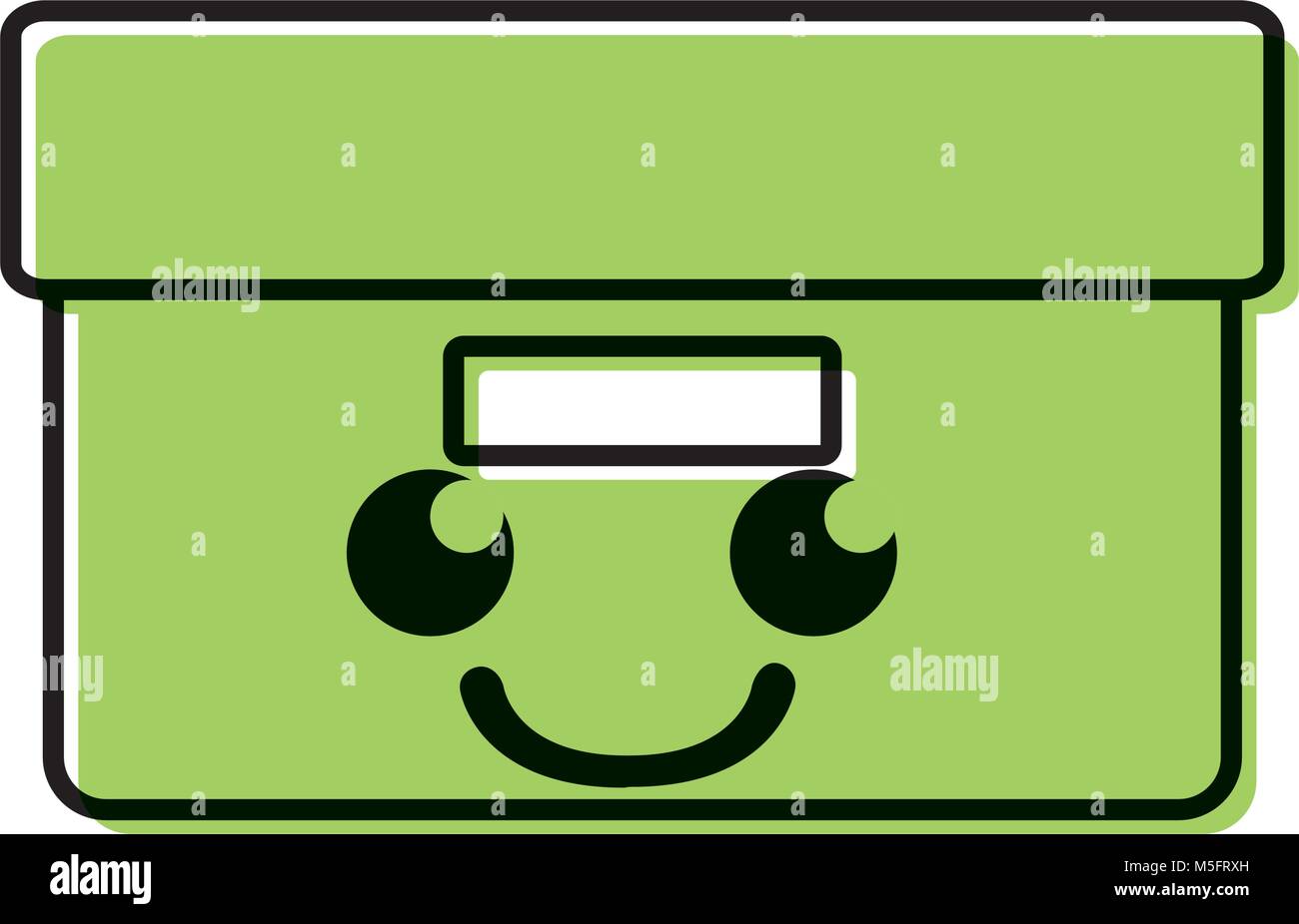 color smile box archive kawaii cartoon Stock Vector Image & Art - Alamy