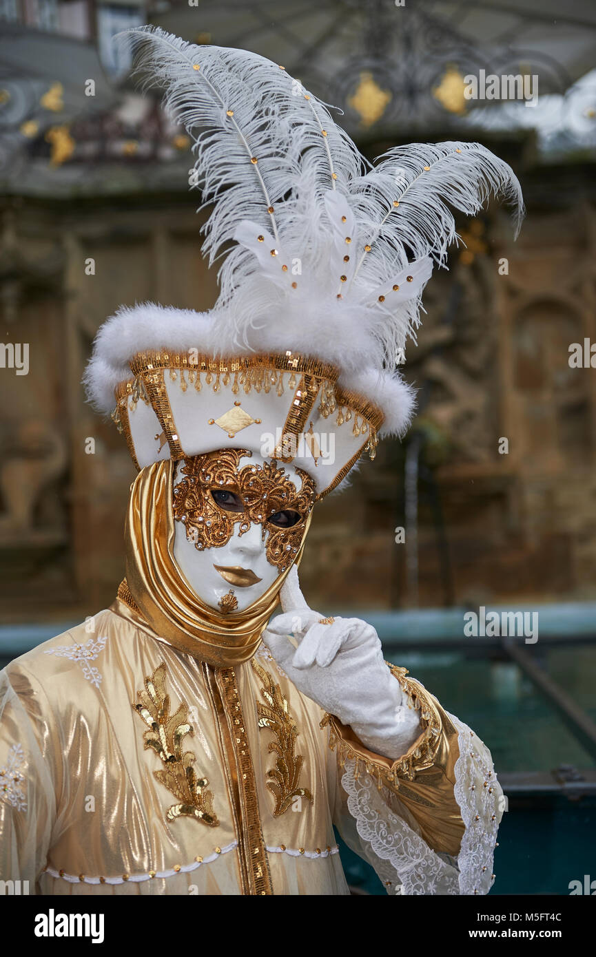 Venetian Carnival in Schwäbisch Hall a small and medieval city in ...