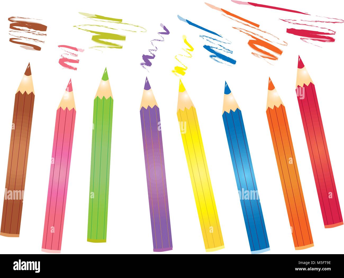 Coloured drawing Stock Vector Images - Alamy