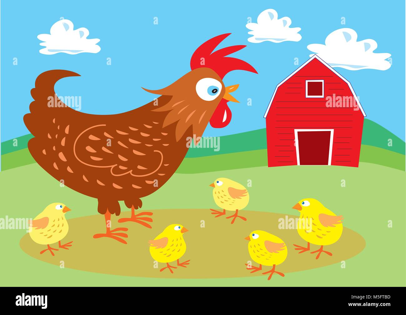 Farmyard barn cartoon hi-res stock photography and images - Alamy