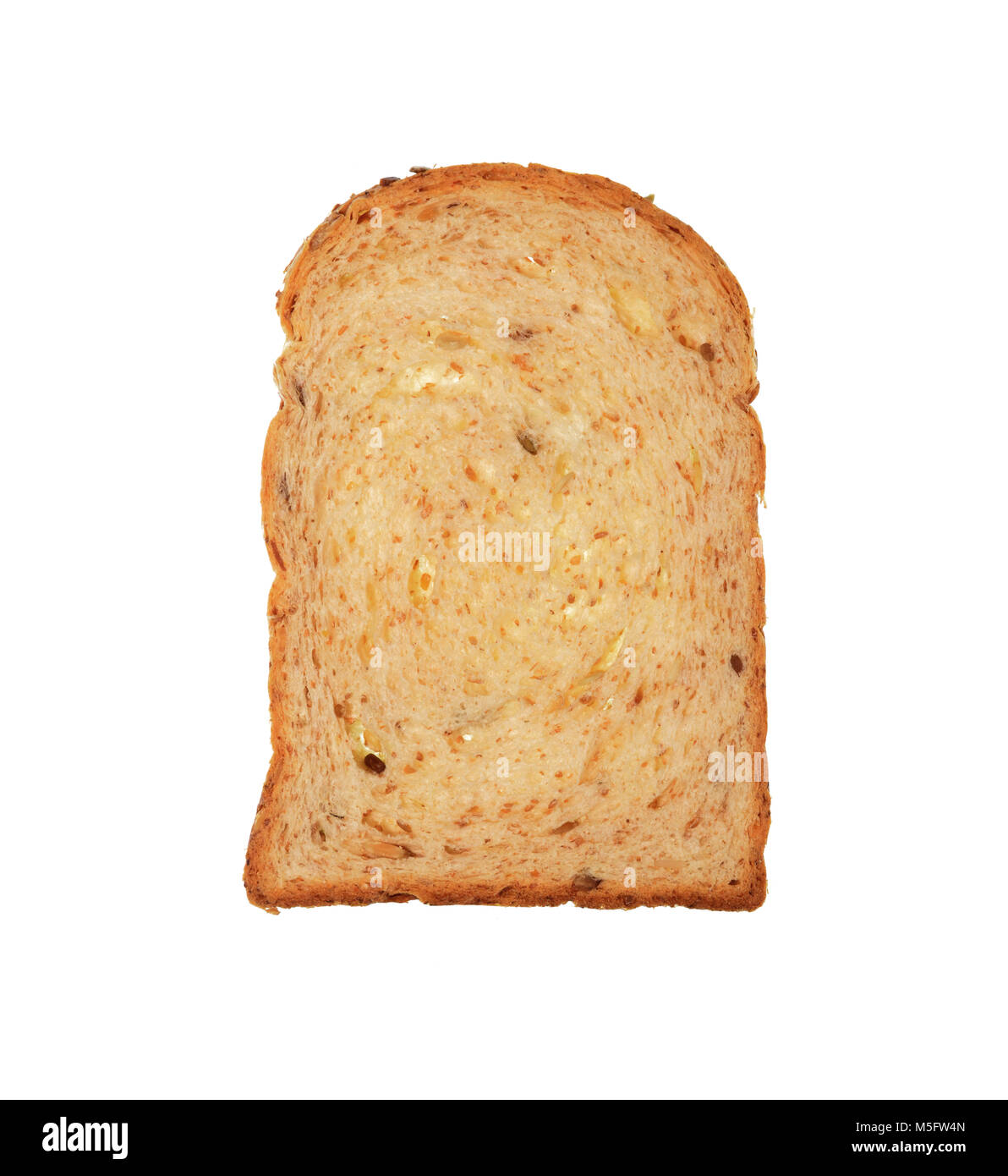 Isolate cereal bread, a top view closeup photo of sliced cereal bread ...