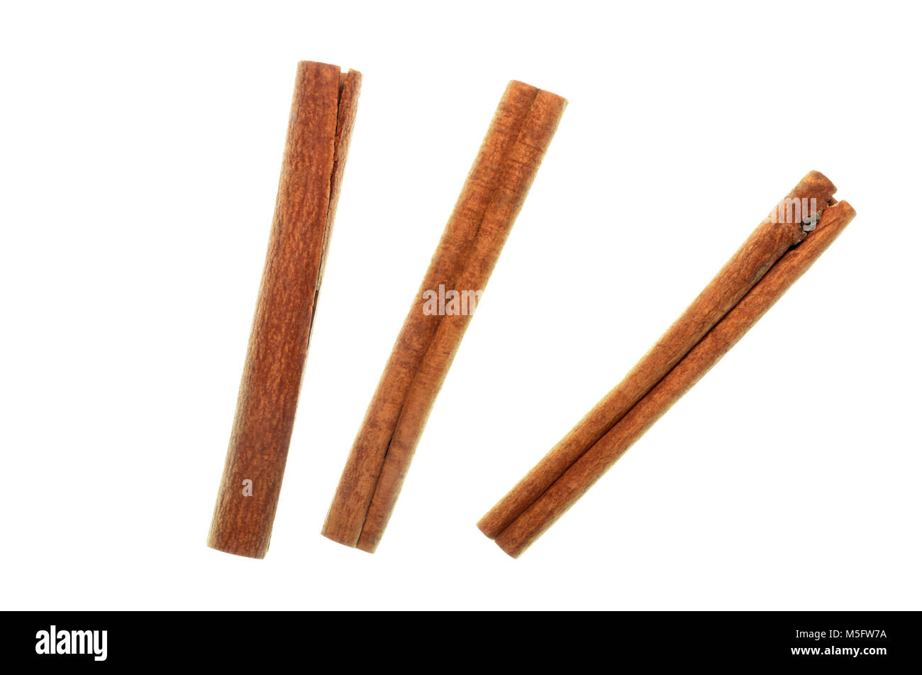 Isolated cinnamon/cannella stick, top view closeup photo of cinnamon ...