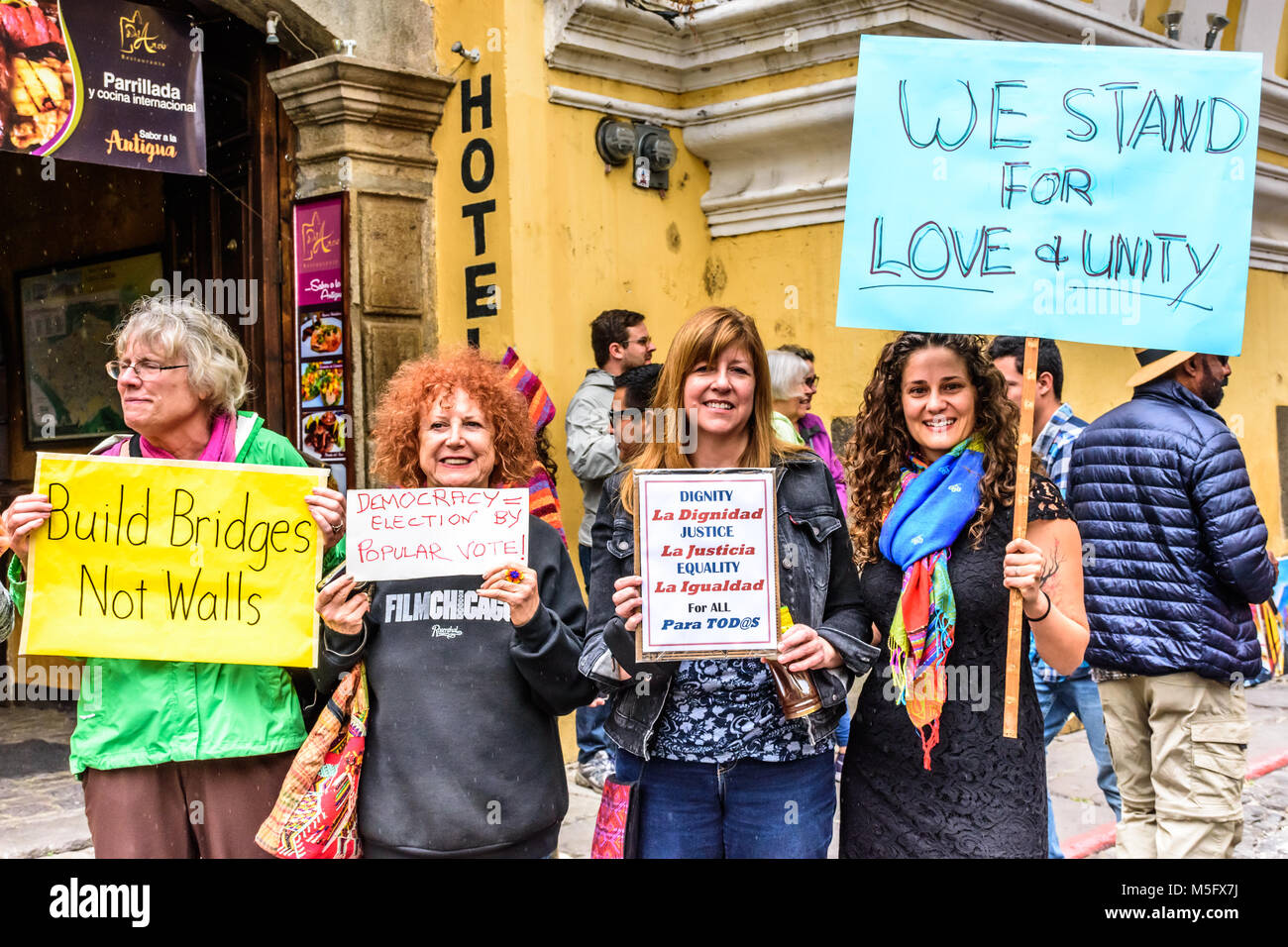 Peaceful Protest Signs People Protesting With Handmade Sign · Free