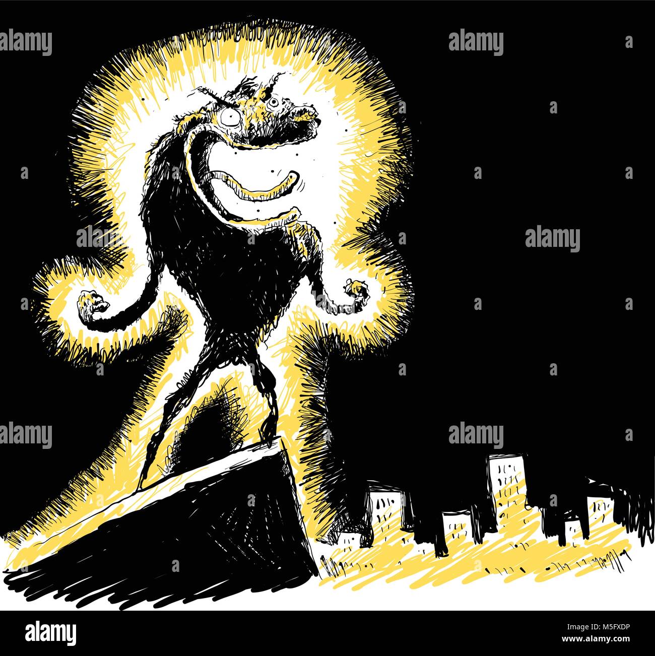 Cartoon happy werewolf hi-res stock photography and images - Alamy