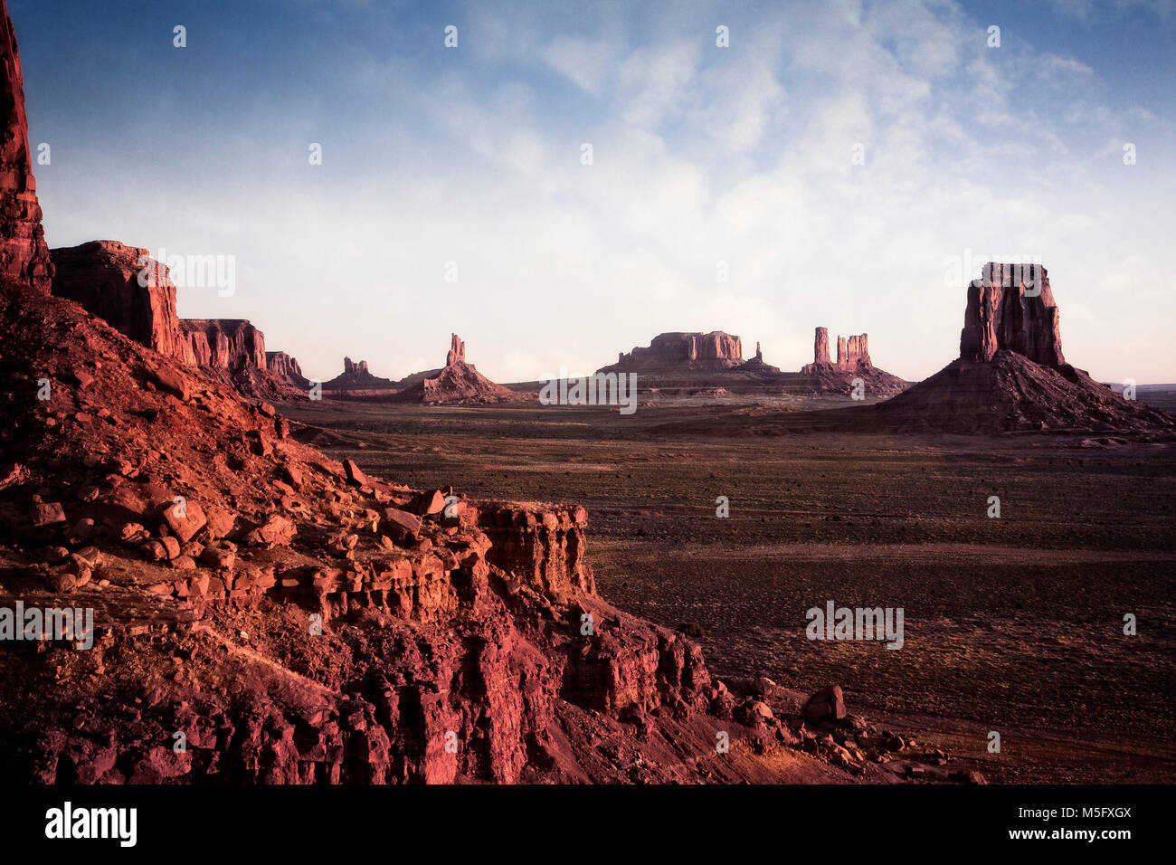 The northern view of Monument Valley, Utah Stock Photo - Alamy