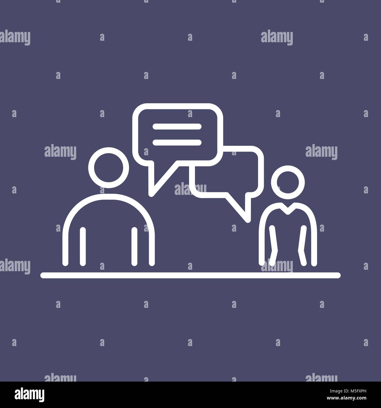 Conversation vector vectors hi-res stock photography and images - Alamy