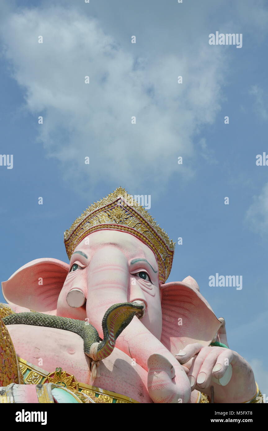 elephant head god in pink Stock Photo - Alamy