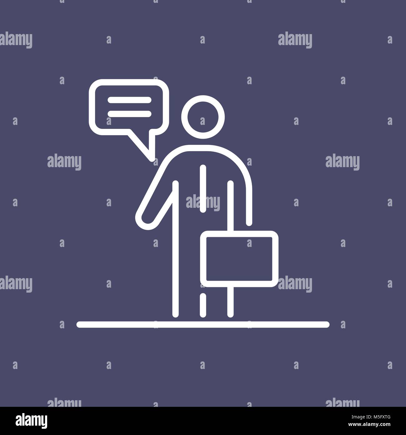 Suitcase speaking Stock Vector Images - Alamy