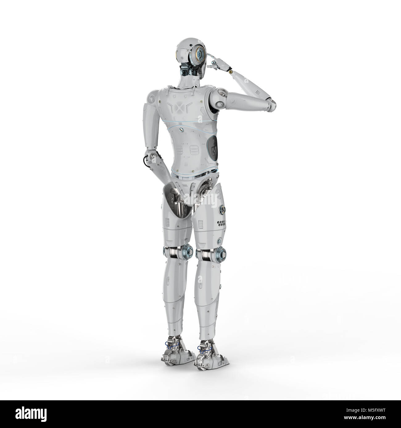 Ai humanoid robot thinking Cut Out Stock Images & Pictures - Alamy