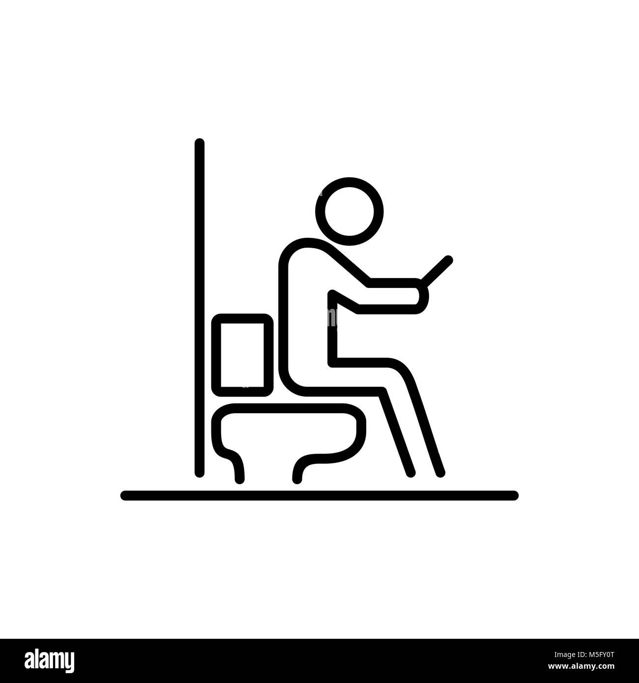 Man using phone vector Black and White Stock Photos & Images - Alamy