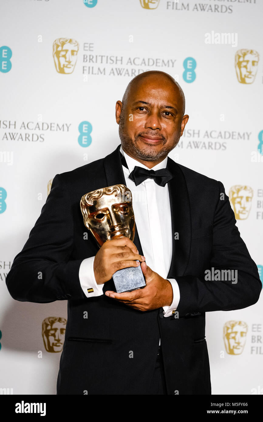 Raoul Peck backstage with their award for Documentary for the film I am ...