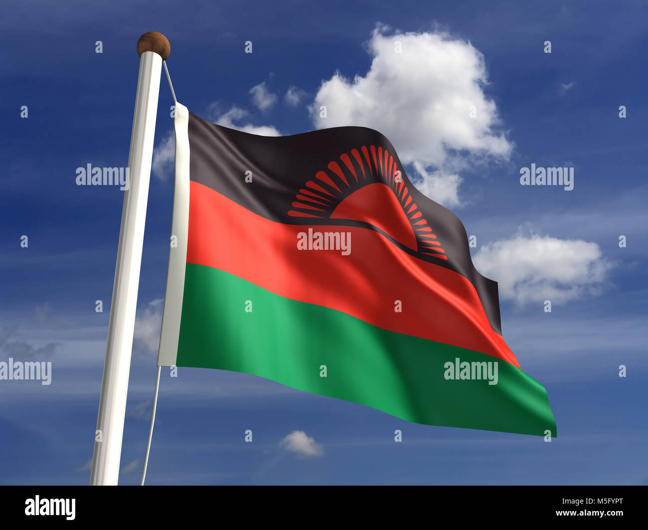 Malawi flag (with clipping path Stock Photo - Alamy