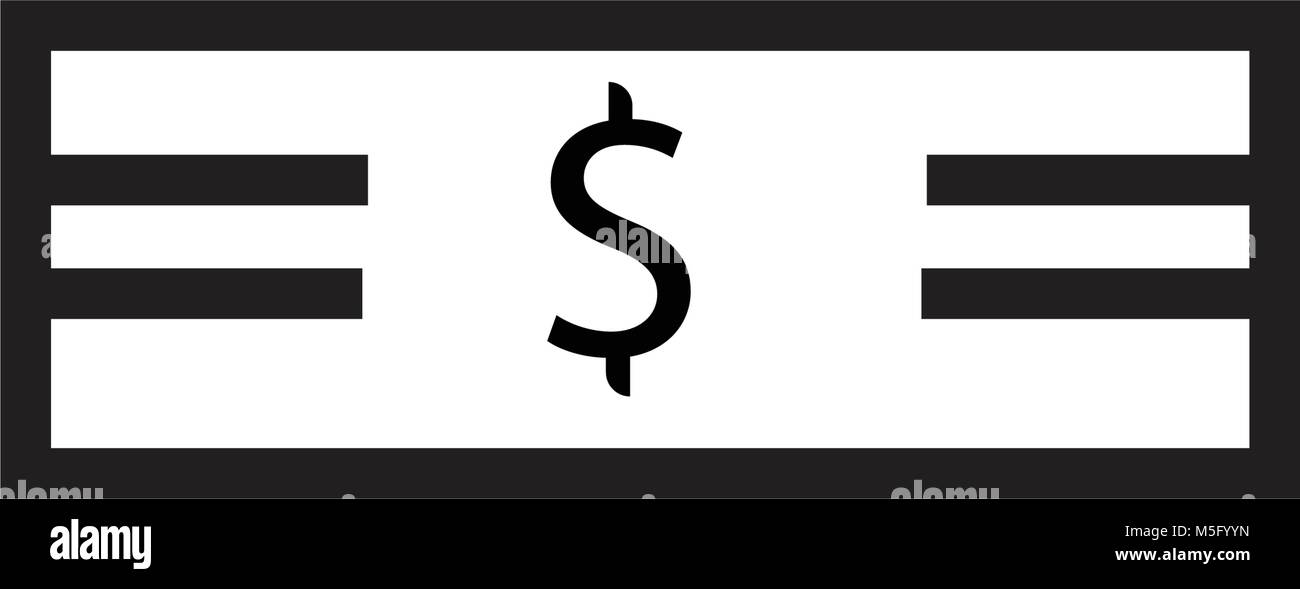 Money icon thin line outline isolated on white background for your web ...