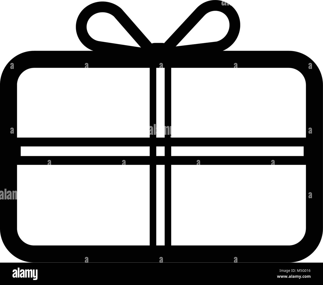Gift icon thin line outline isolated on white background for your web ...