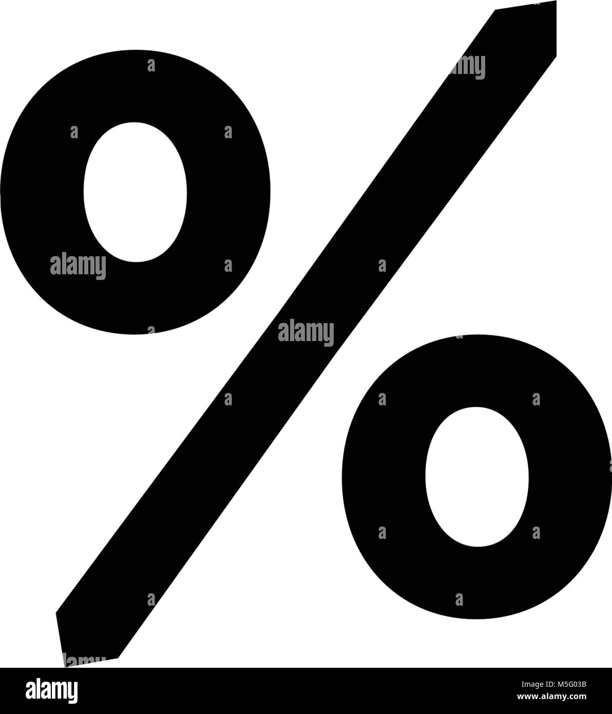 Percent vector icon, linear percent icon isolated for your web and ...