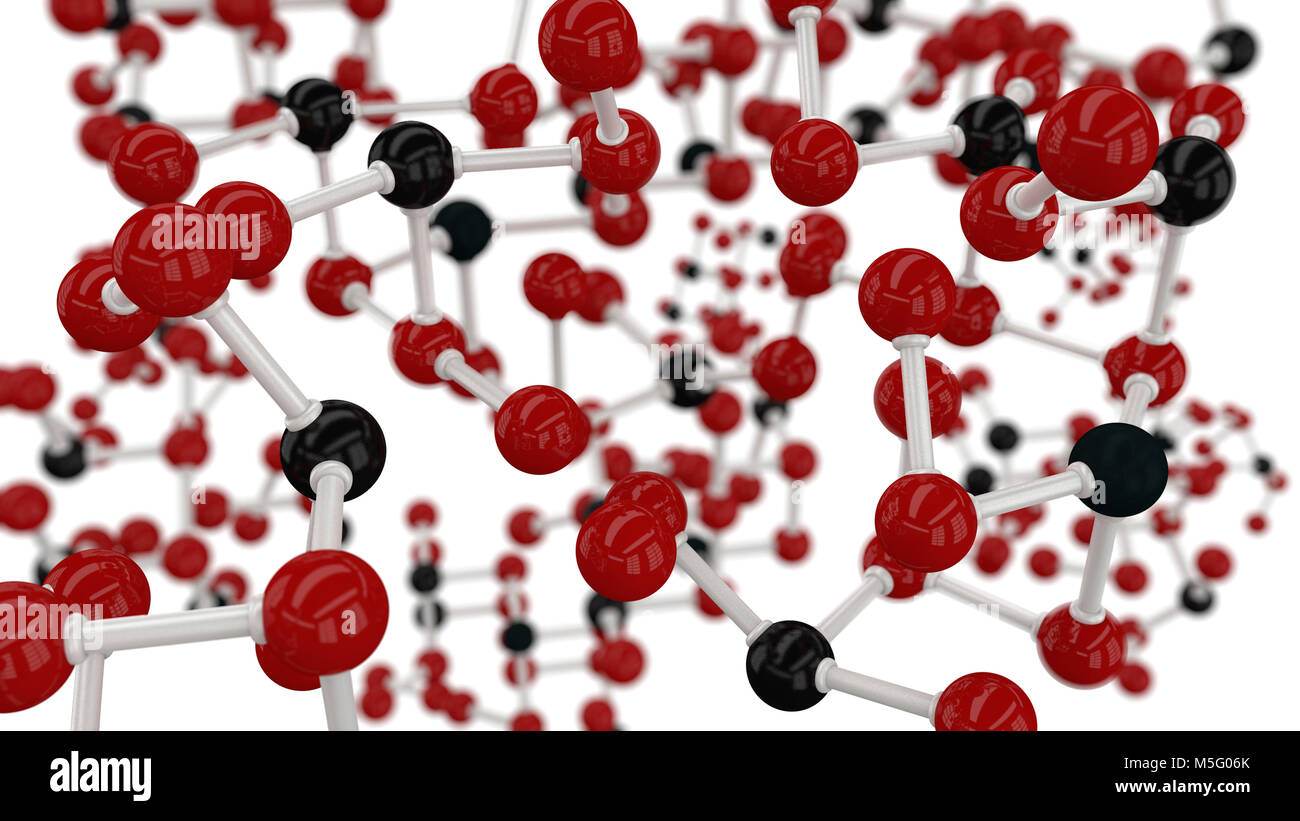 Structure 3d rendering connection and particles Stock Photo - Alamy