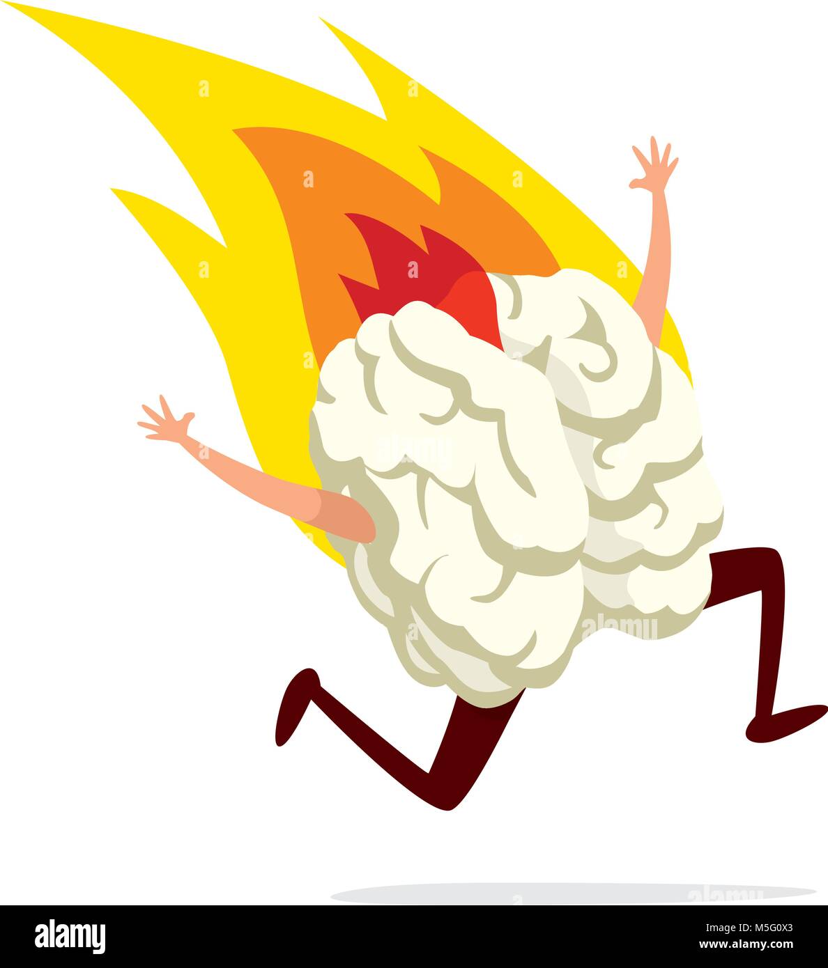 Brain On Fire Clipart Black&white