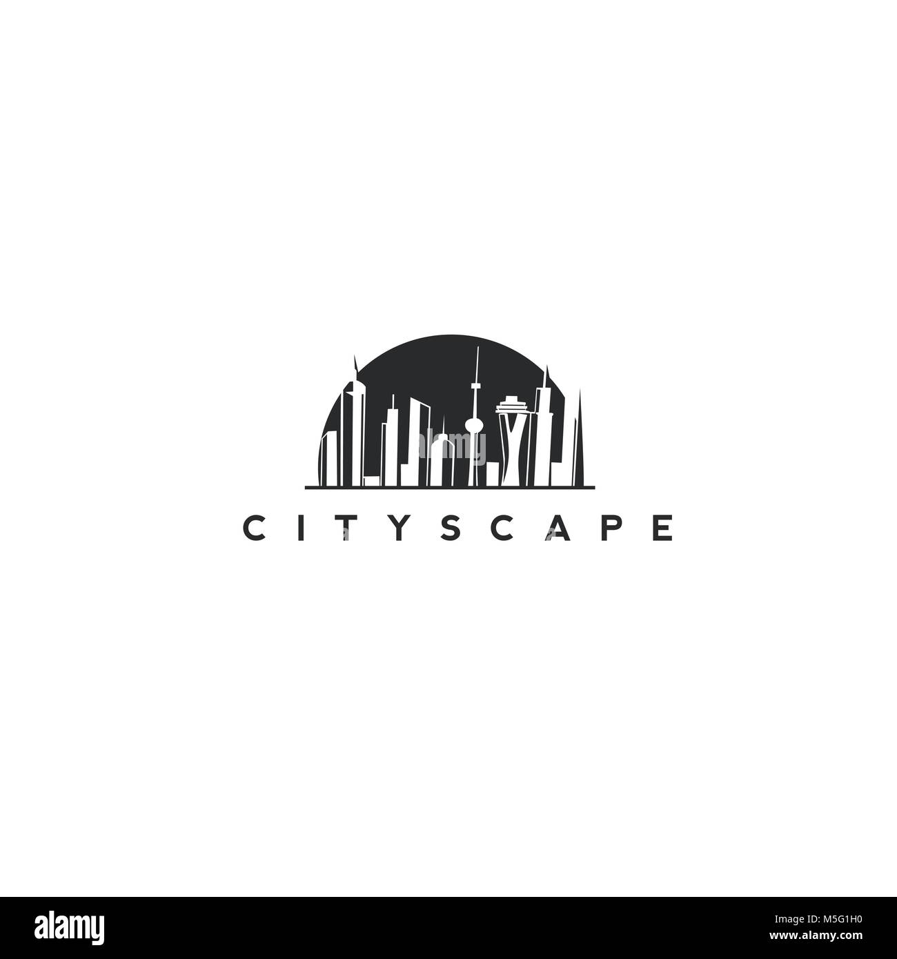 City sky line at night Cut Out Stock Images & Pictures - Alamy