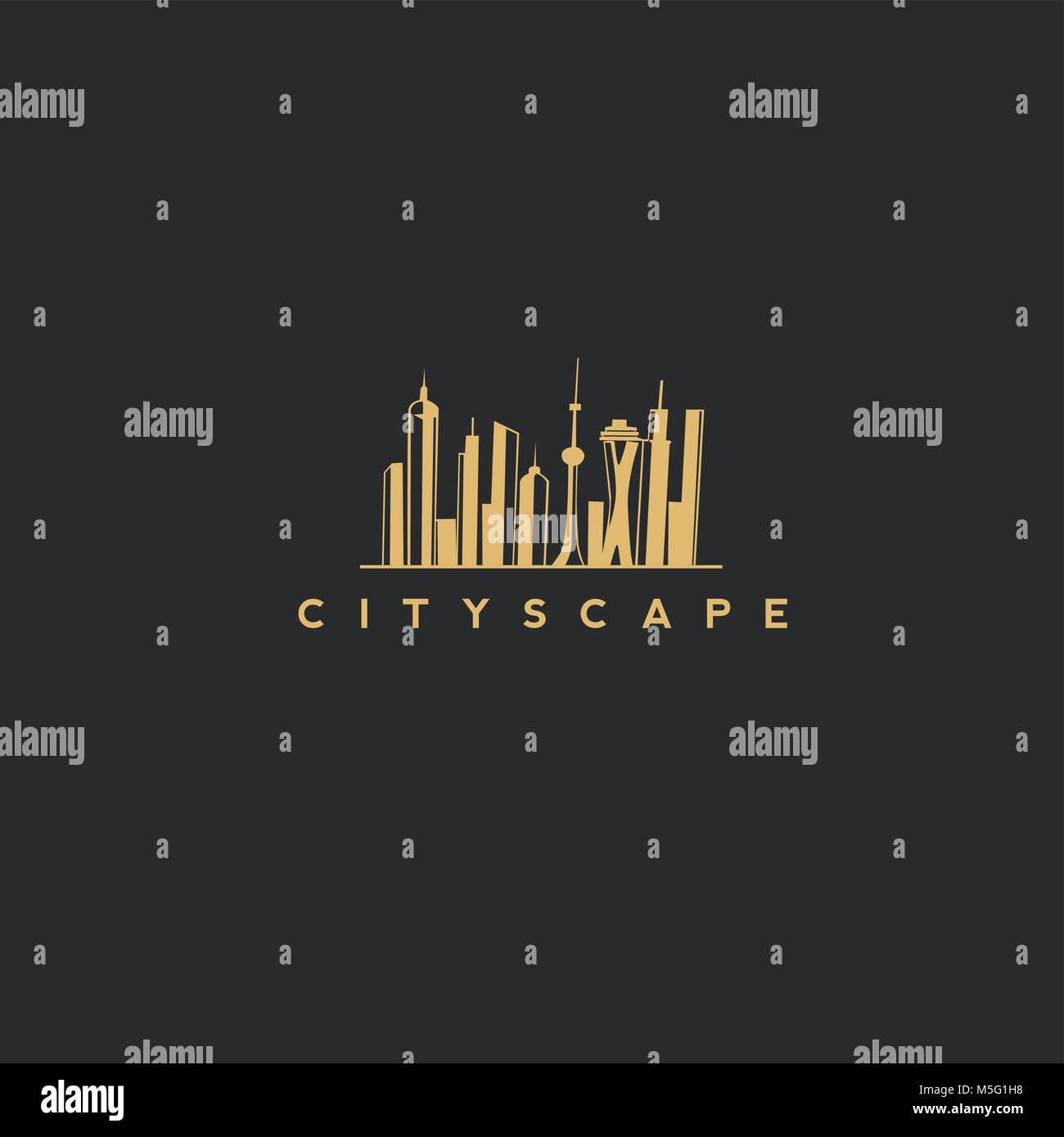 City scape landscape Stock Vector Images - Alamy