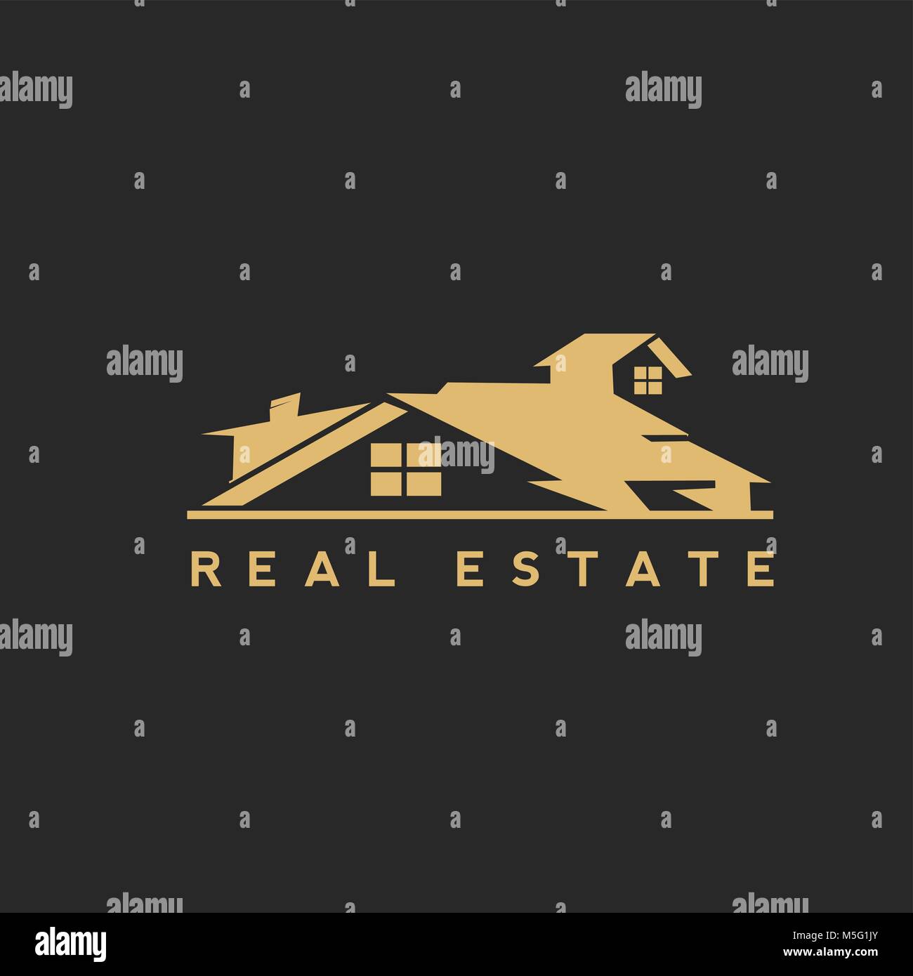 Golden home logo vector design Stock Vector Image & Art - Alamy