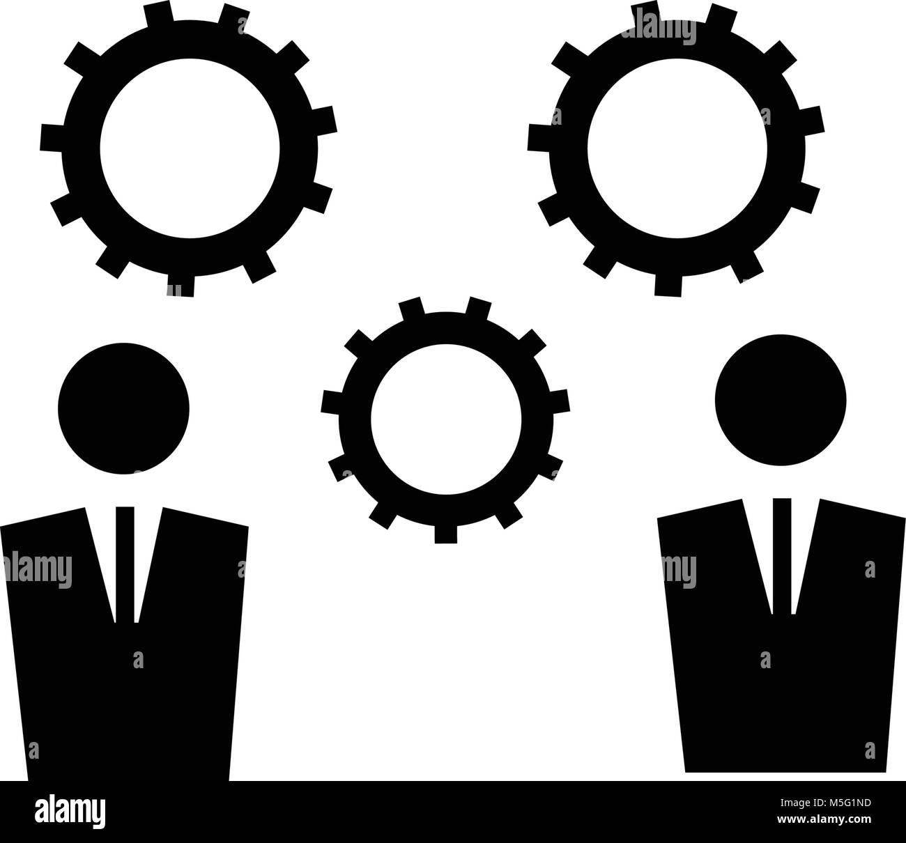 Hierarchy line icon outline hi-res stock photography and images - Alamy