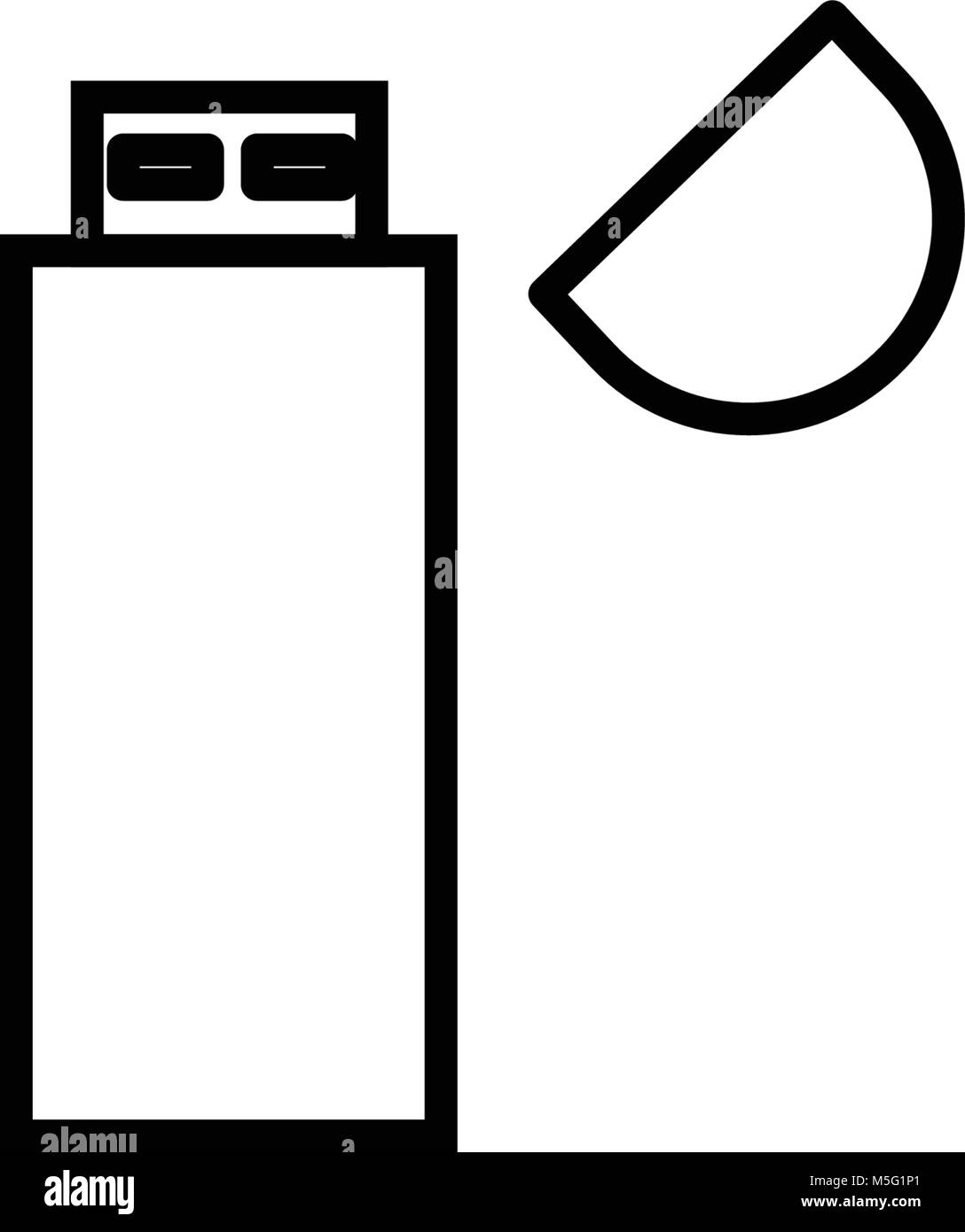 Save data flat color Black and White Stock Photos & Images - Alamy