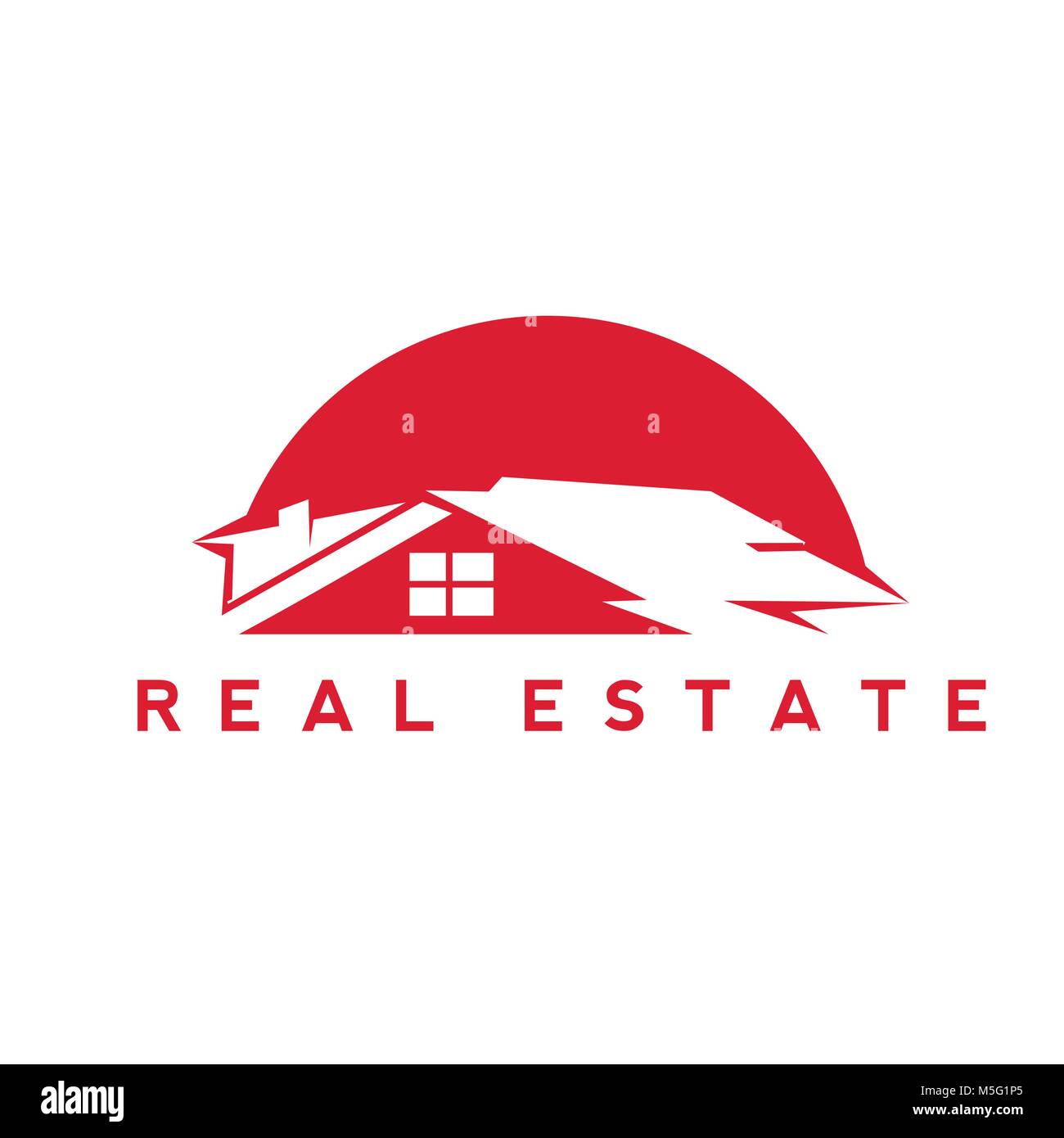 Blue red house Stock Vector Images - Alamy