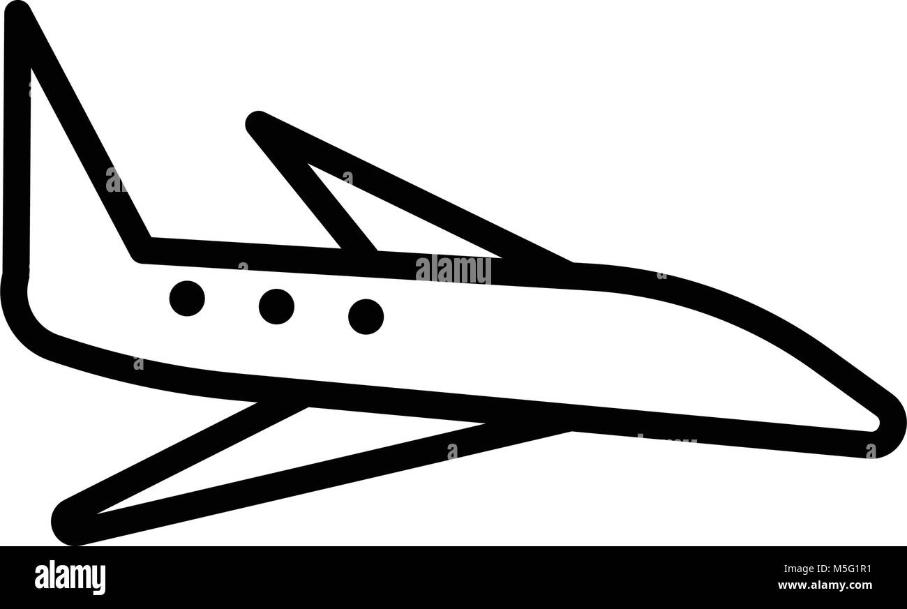Airplane outline Stock Vector Images - Alamy