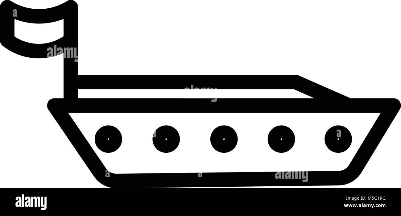 Ship symbol.Outline and filled vector sign, linear and full pictogram ...