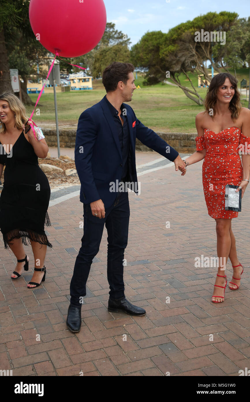 Sydney, Australia. 22nd February 2018. Matty J. and Laura Byrne (The ...