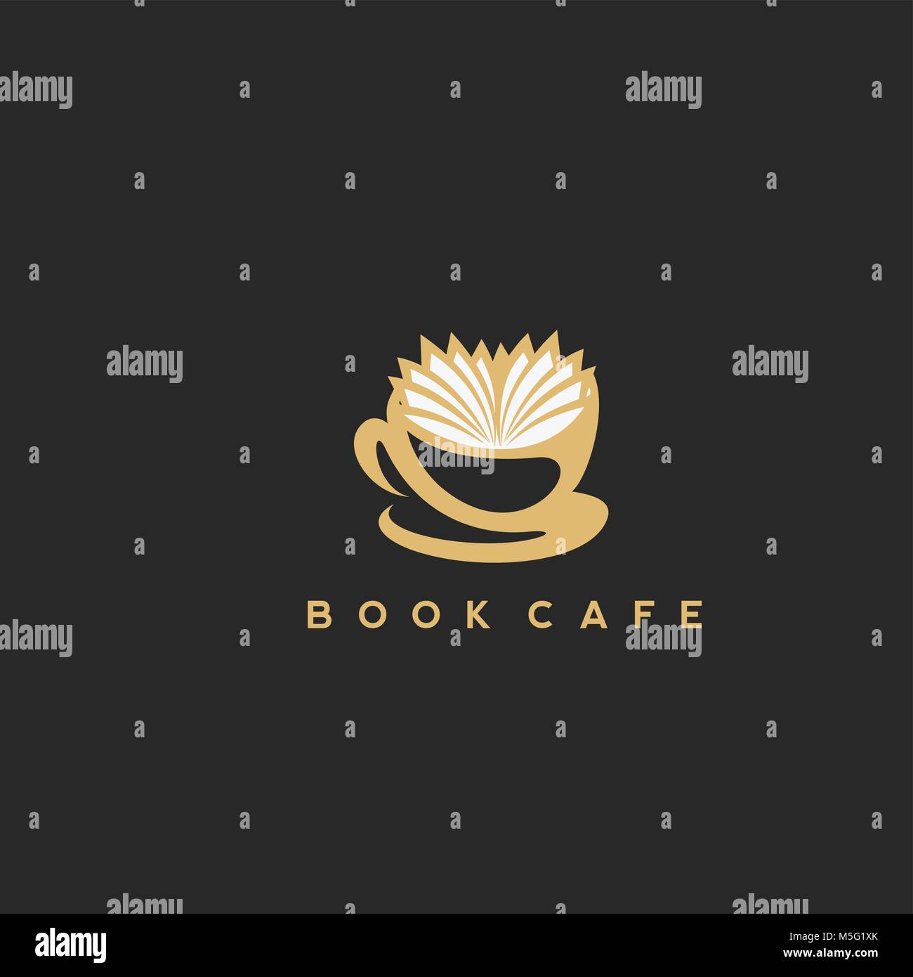 Reading concept book cup Stock Vector Images - Alamy